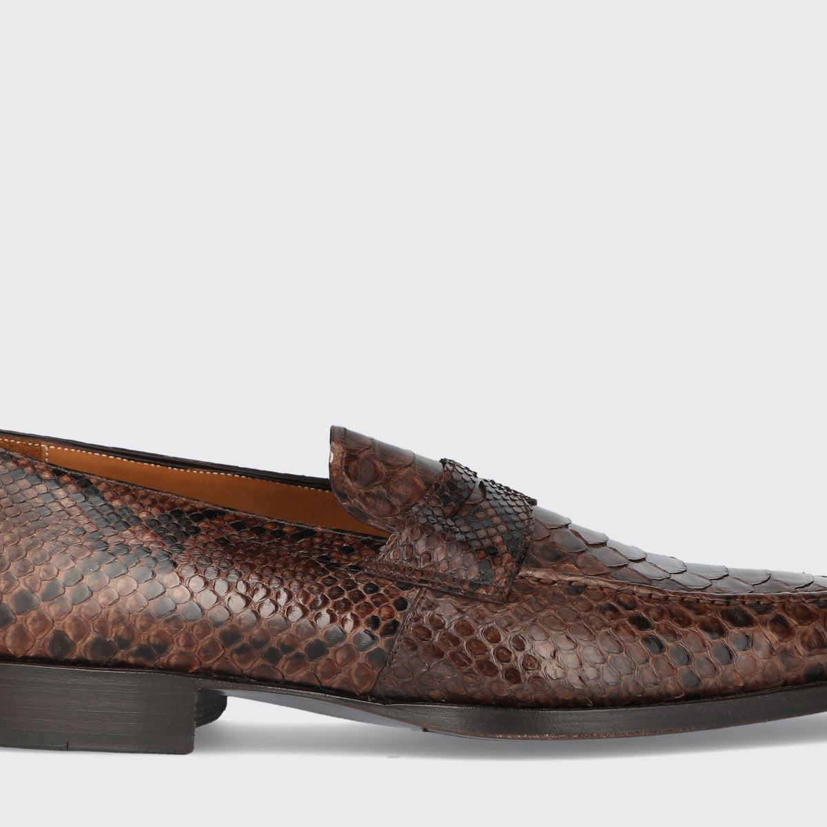 Brown Python Loafer - The Hartt Shoe Co. - Quality Shoes since 1898 ...